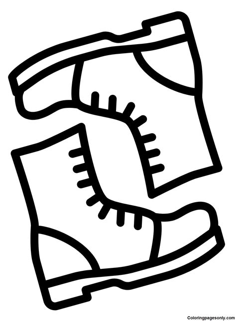 50 páginas para colorear de botas ColoringPagesOnly
