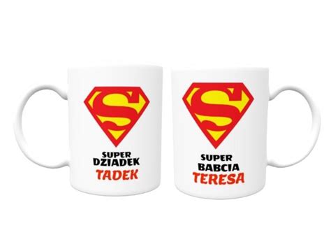 Prezent na dzień babci i dziadka babcia super zestaw kubek urodziny