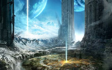 Sci Fi City Hd Wallpaper Peakpx