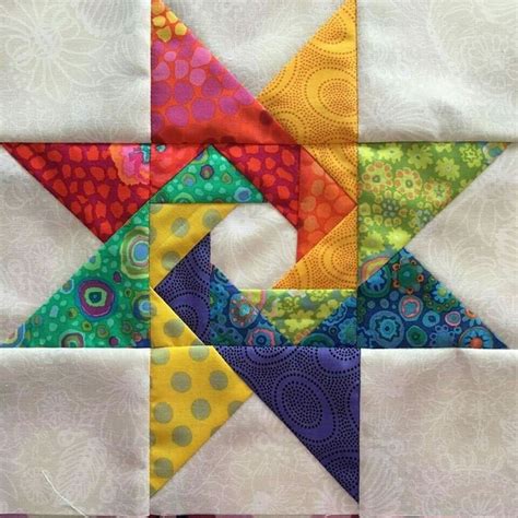 Amish Star Spin Quilt Pattern Printable Templates Free