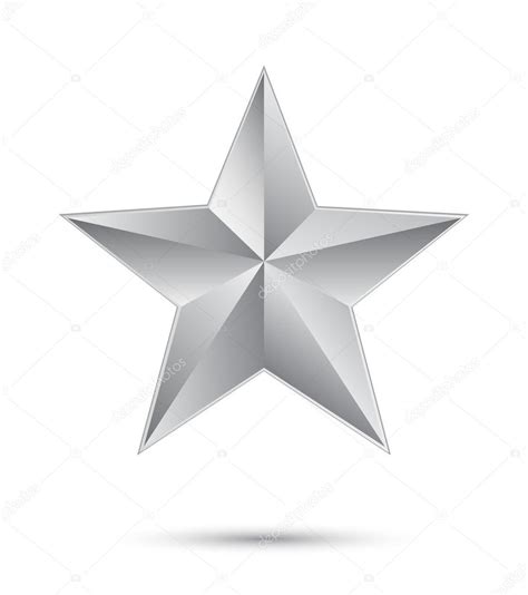 3D Silver Star Stock Vector Pockygallery 18244229