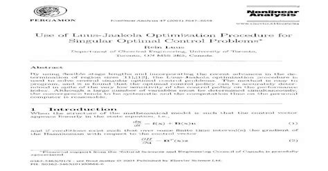 use of luus jaakola optimization procedure for singular optimal control problems [pdf document]