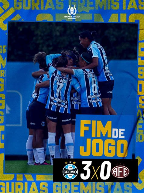 Grêmio FBPA on Twitter Fim de jogo Grêmio 3x0 Ferroviária MAIS 3