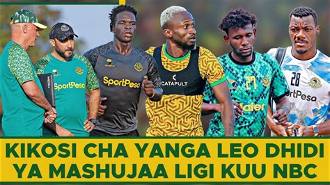 Kikosi Cha Yanga Kinachoanza Leo Dhidi Ya Mashujaa Mechi Ya Ligi Kuu