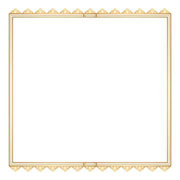 Borda De Canto Retrô Floral Dourado Vintage Ou Fundo Transparente De