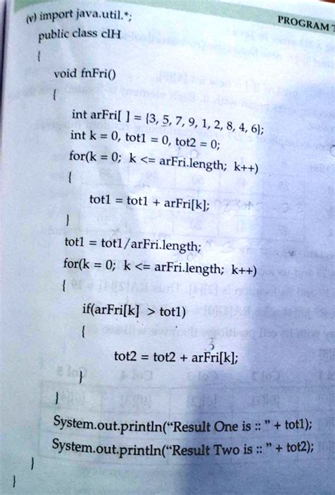 solved give the output of the given above program