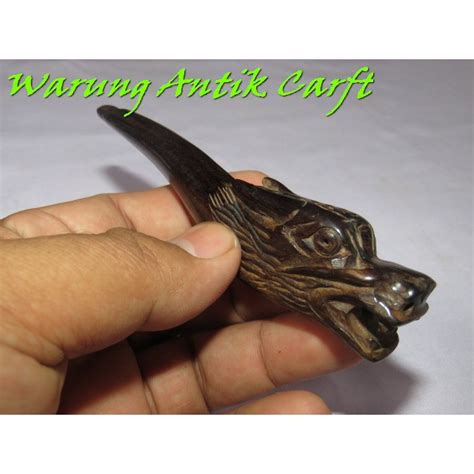 Jual Pipa Rokok KAYU STIGI HITAM Model Ukir Naga 15 Oleh WARUNG ANTIK