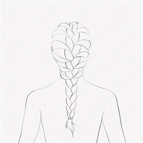 How To Draw Hair Braids Step By Step