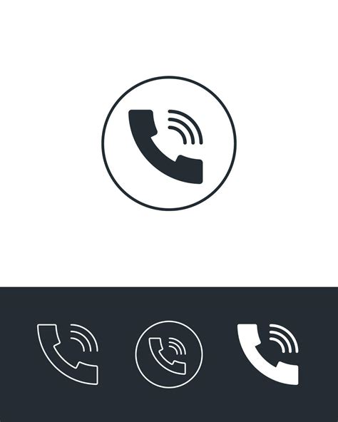 Phone Call Flat Icons Vector Art At Vecteezy