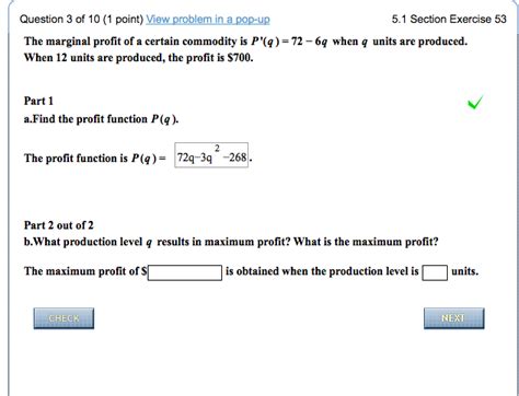 solved question 3 of 10 1 point view problem in a pop up