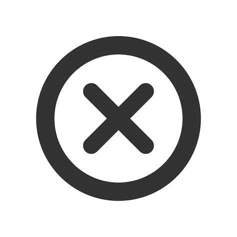 Premium Vector Cancel Cross Icon