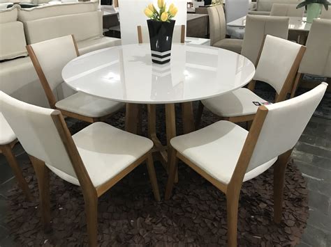 Conjunto Mesa De Jantar Redonda M Onix Cadeiras Verona