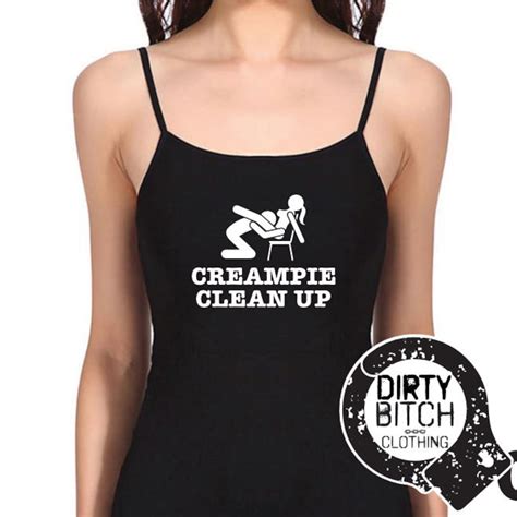 Creampie Clean Up Adult Vest Top Clothing Fetish Bdsm Etsy