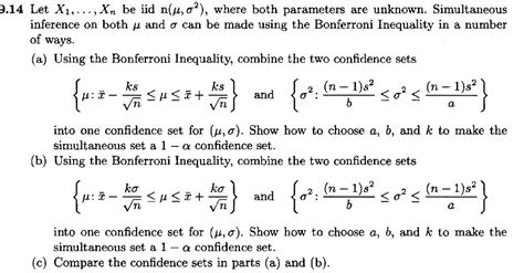 let x 1 x n be iid n mu sigma 2 where both