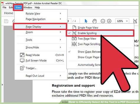 how to efficiently select all the text in a pdf document 10 steps