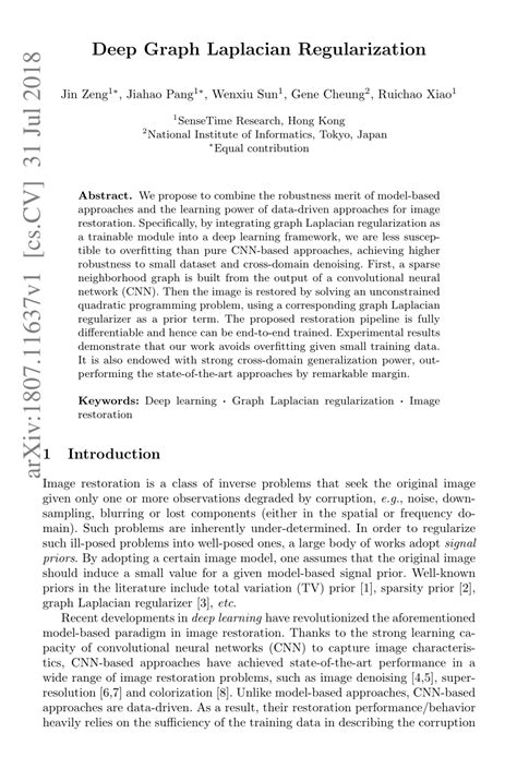 pdf deep graph laplacian regularization