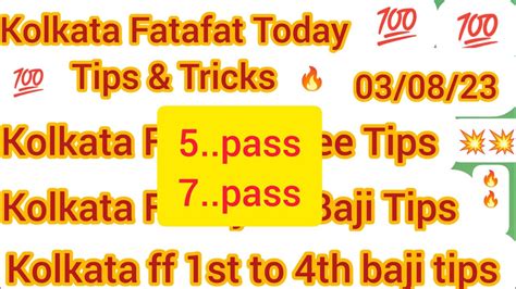 Kolkata Fatafat Today Tipskolkata Ff Tips Kolkata Ff Baji To