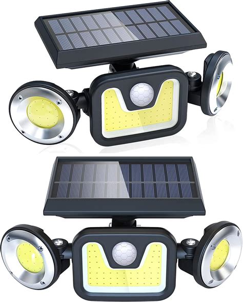 2 Packs 3 ModesSolarleuchte für den Außenbereich LED Strahler für