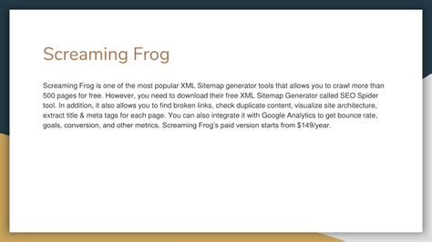 Ppt Top Xml Sitemap Generator Tools Powerpoint Presentation Free