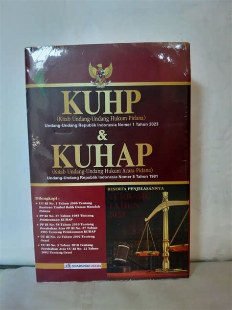 BUKU KUHP KITAB UNDANG UNDANG HUKUM PIDANA KUHAP KITAB UNDANG