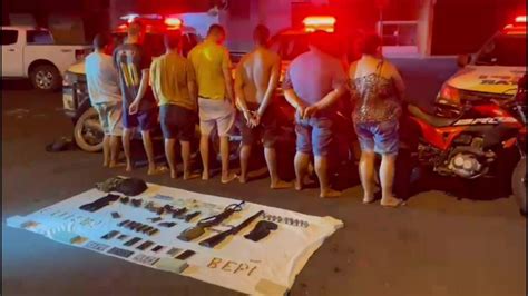 Sete pessoas são presas e nove armas são apreendidas em operação da PM