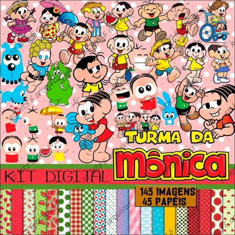 Kit Digital Turma da Mônica Elo7 Produtos Especiais