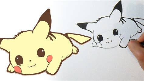 Como Dibujar Pikachu Emoticonos Whatsapp Kawaii Paso A