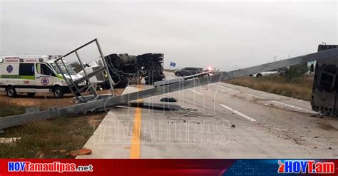 Hoy Tamaulipas Muere Chofer De Trailer Al Volcar En La Carretera A