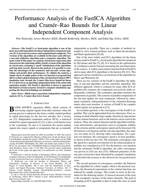 pdf corrections to “performance analysis of the fastica algorithm and cramÉr rao bounds for