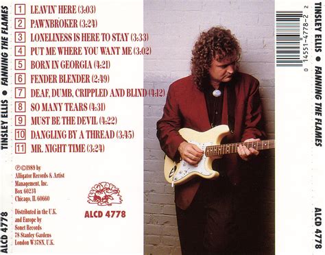 Car Tula Trasera De Tinsley Ellis Fanning The Flames Portada