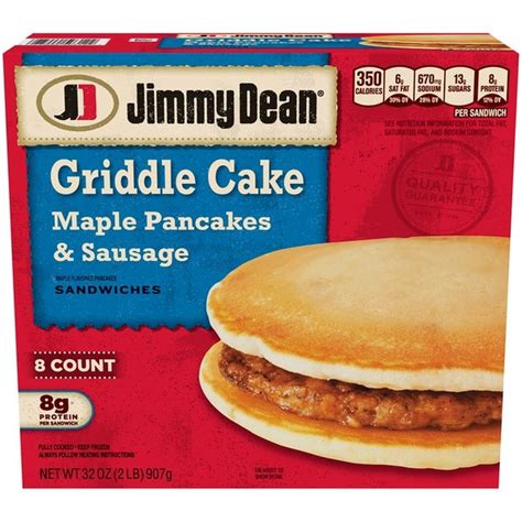 Jimmy Dean Griddle Cake Maple Pancakes Sausage 32 Oz Instacart