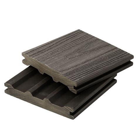 Second Generation Co Extruded Wood Plastic Round Hole Floor Pe Wood