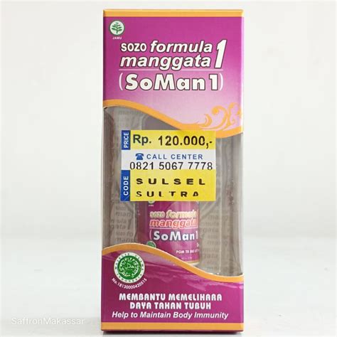 Jual SOZO FORMULA MANGGATA 1 SOMAN 1 8ML Shopee Indonesia
