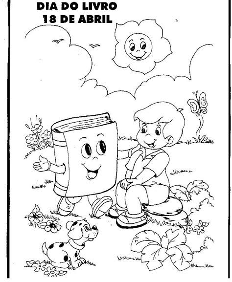 Redescobrindo a alfabetização Dia do livro para colorir