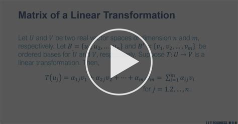 matrix associated with a linear transformation linear transformations and eigenvalues coursera