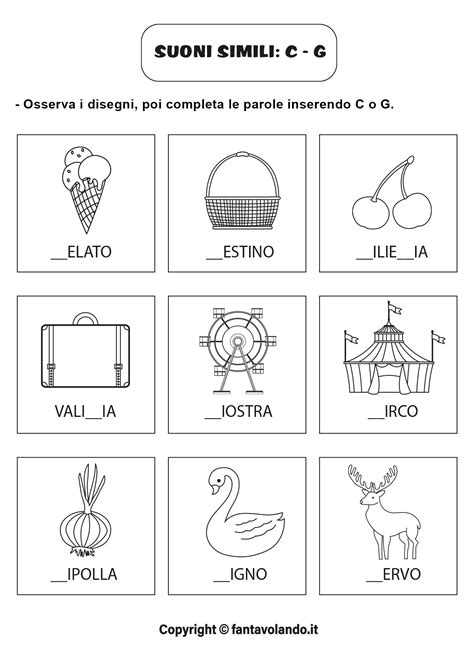 I Suoni Simili Schede Fantavolando