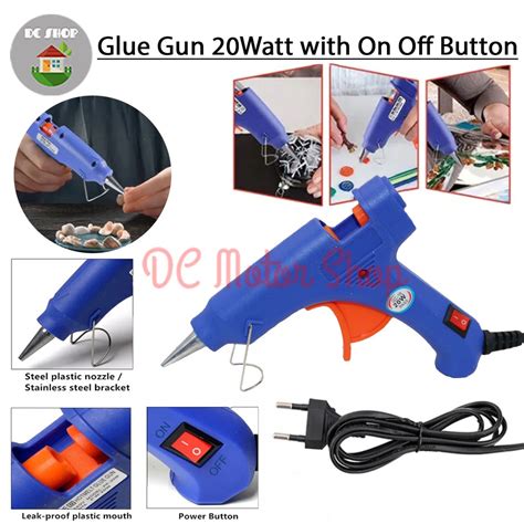 Jual Alat Lem Tembak Glue Gun 20 W 20Watt Alat Lem Bakar Cair Lem