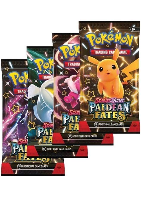 Booster Pack Full Artwork Set 4 Stk Fra SV04 5 Paldean Fates