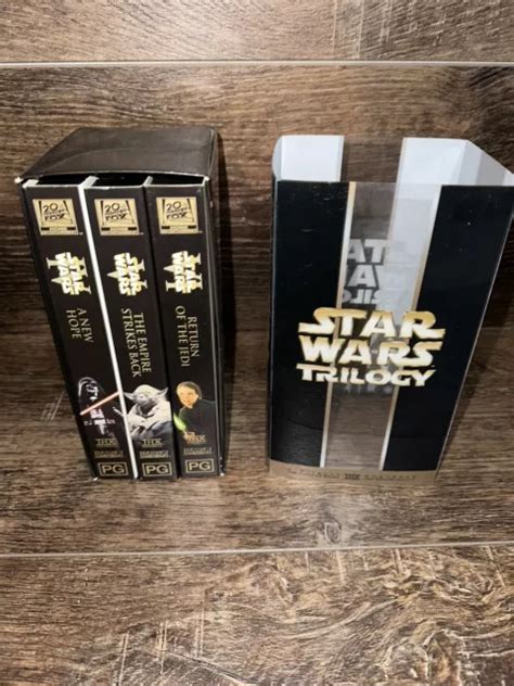 STAR WARS ORIGINAL Trilogy VHS THX Box Set 2000 W Slip Case Australian