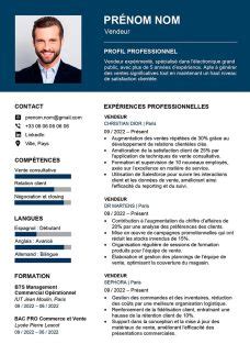 Exemple CV Vendeur à Télécharger Gratuit Modèles de CV