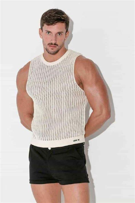 CODE22 Mens Designer Soft Lightweight Knitted Vest Tank Top EBay