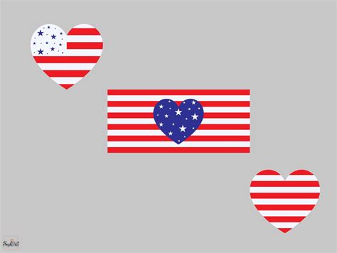4th Of July American Flag Heart SVG USA Flag Heart SVG Etsy