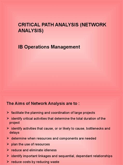 understanding critical path analysis a guide to planning and scheduling large projects through