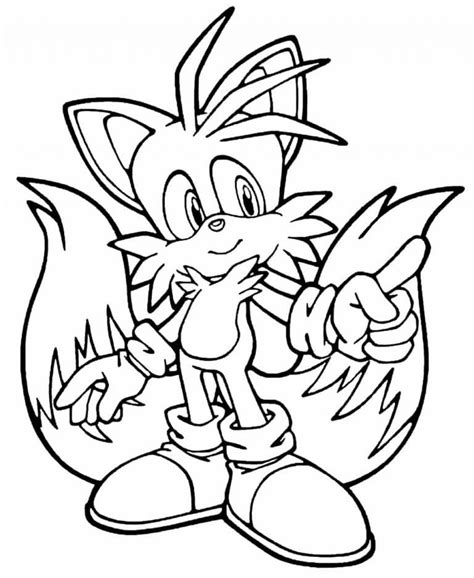 40 Desenhos De Sonic Para Colorir Como Fazer Em Casa Fox Coloring