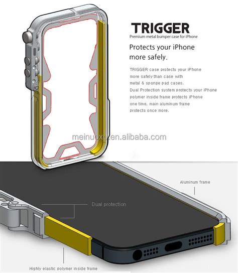 Luxury Metal Aluminum Bumper Armor Case For Iphone Pro Max