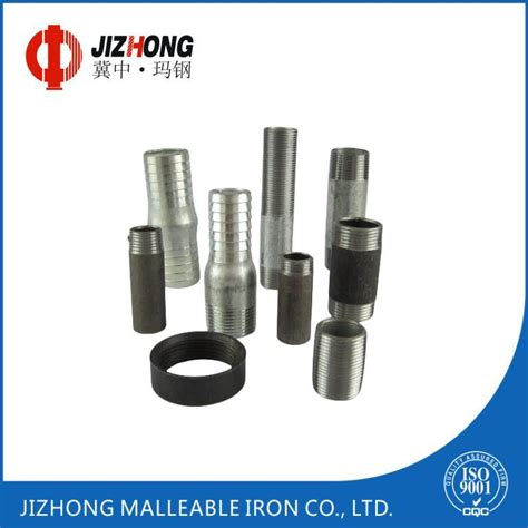 Gi Steel Pipe Fittings Hose Nipples Carbon Steel Barrel Nipples And