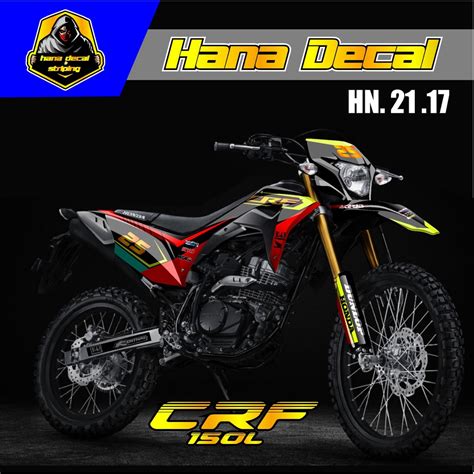 Jual DEKAL STIKER VARIASI Decal Sticker Motor Cross CRF 150L Fullbody