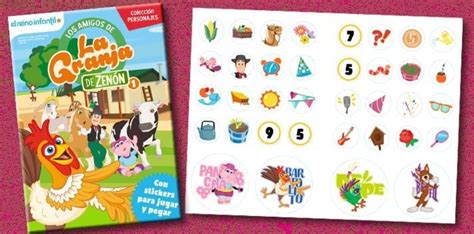 Sale un libro de La Granja de Zenón con stickers para los más chicos
