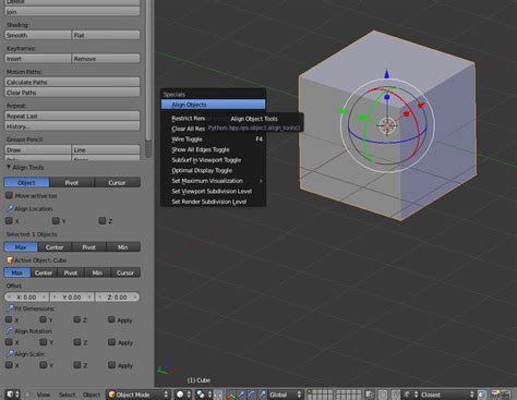 Add On Advanced Align Tools Released Scripts And Themes Blender