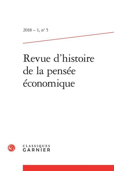 Revue D Histoire De La Pens E Conomique Broch Ramon